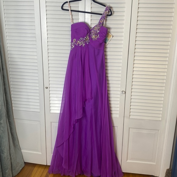 Mary's Bridal | Dresses | Kiss Kiss Formal Purple Rain One Shoulder ...